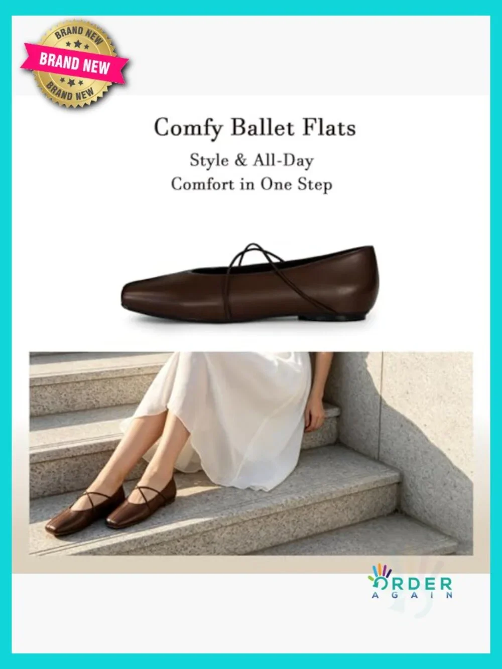 Shoes | Crisscross Square Toe Ballet Flats Comfortable Slip On Mary ...